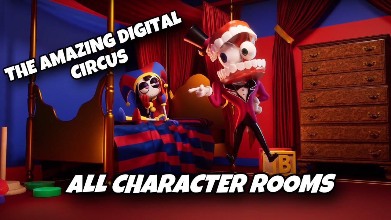 ALL CHARACTER ROOMS IN THE AMAZING DIGITAL CIRCUS - YouTube