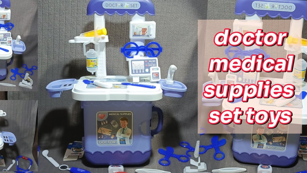 11:30 Minutes with Unboxing Purple Medical Doctor Supplies Set Toys ...