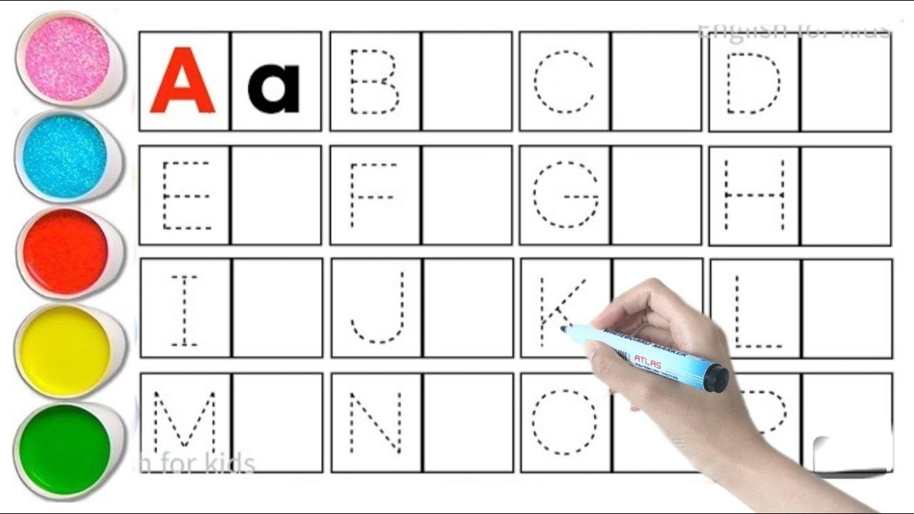 Learn ABC | Let's Learn to Draw and Paint ABCEF for Kids | Easy Step by ...
