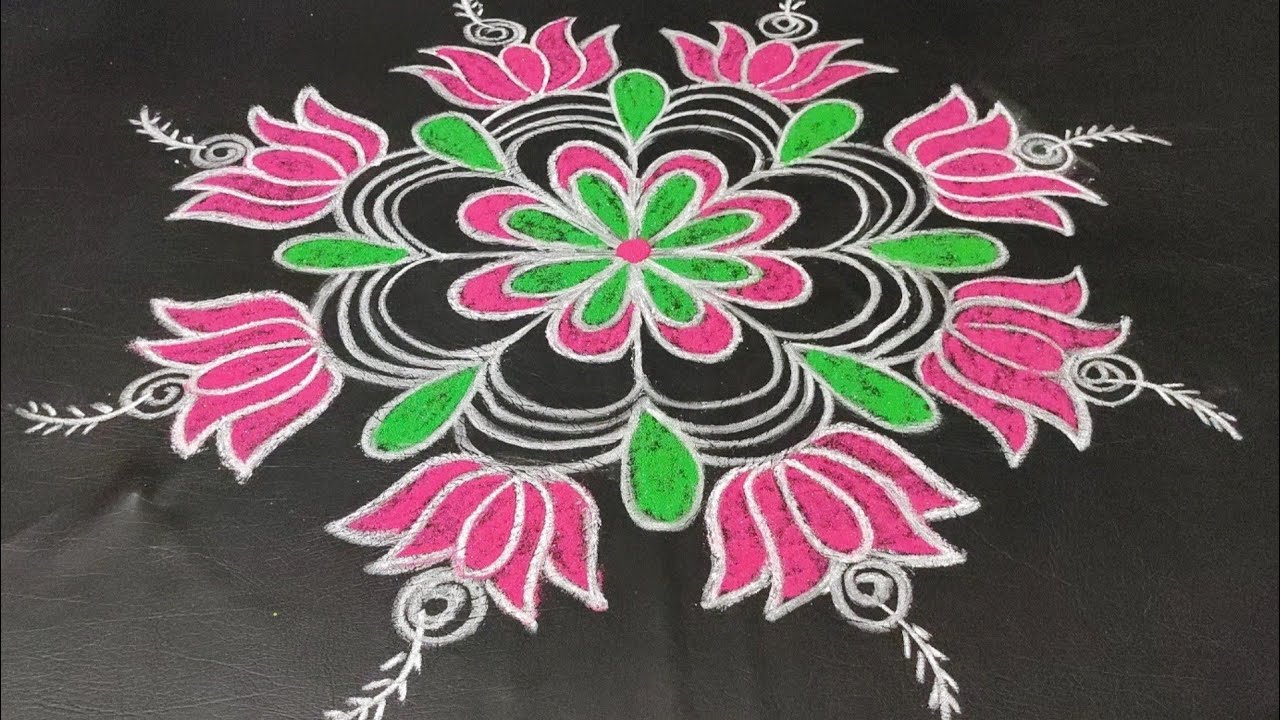 Friday rangoli designs || friday rangoli kolam || simple rangoli ...