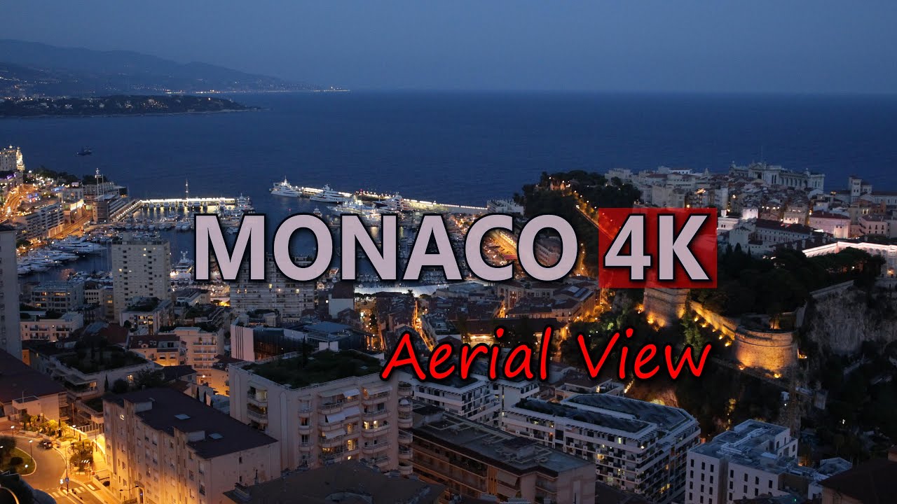 Ultra HD 4K Monaco Aerial View Video Stock Footage Travel Tourism ...