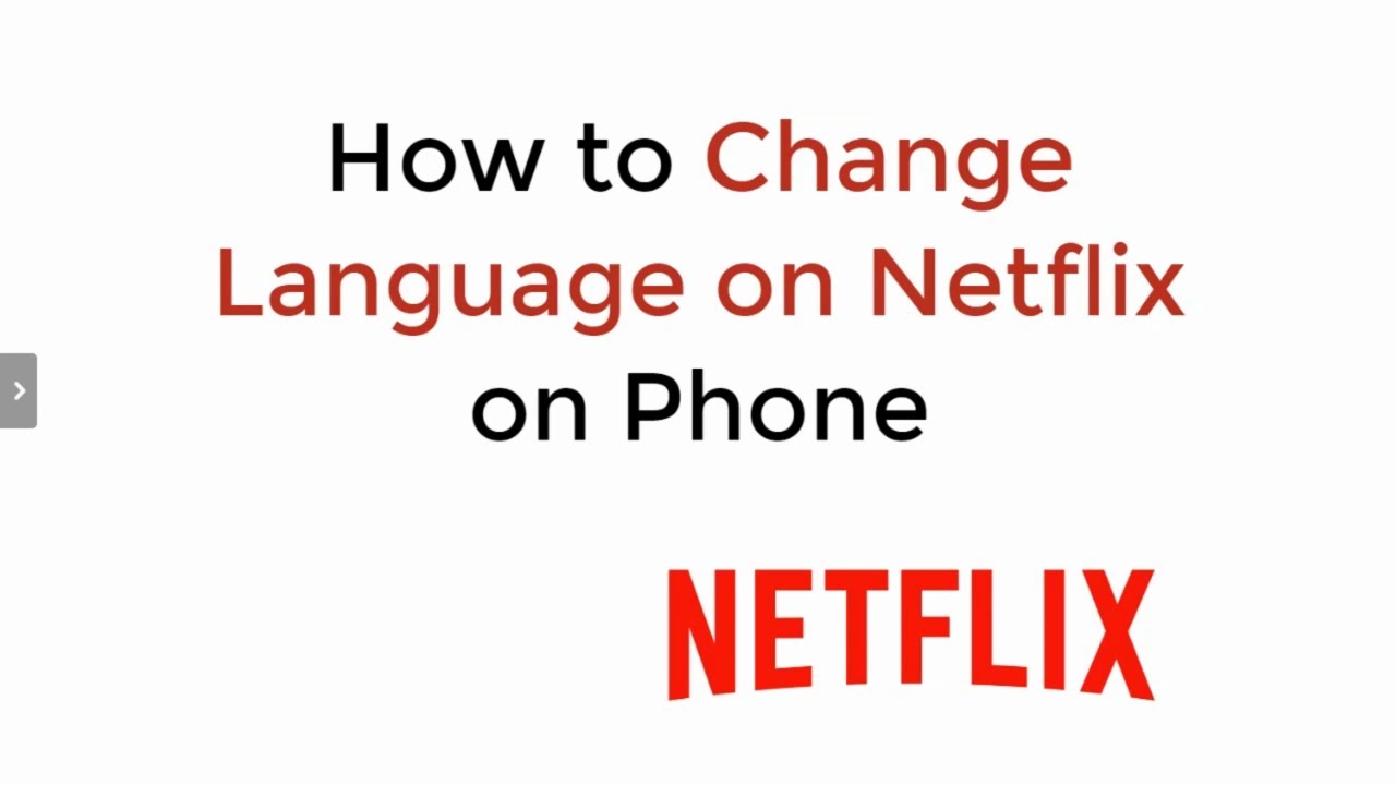 How to Change Language on Netflix on Phone (2022) | Change Netflix ...