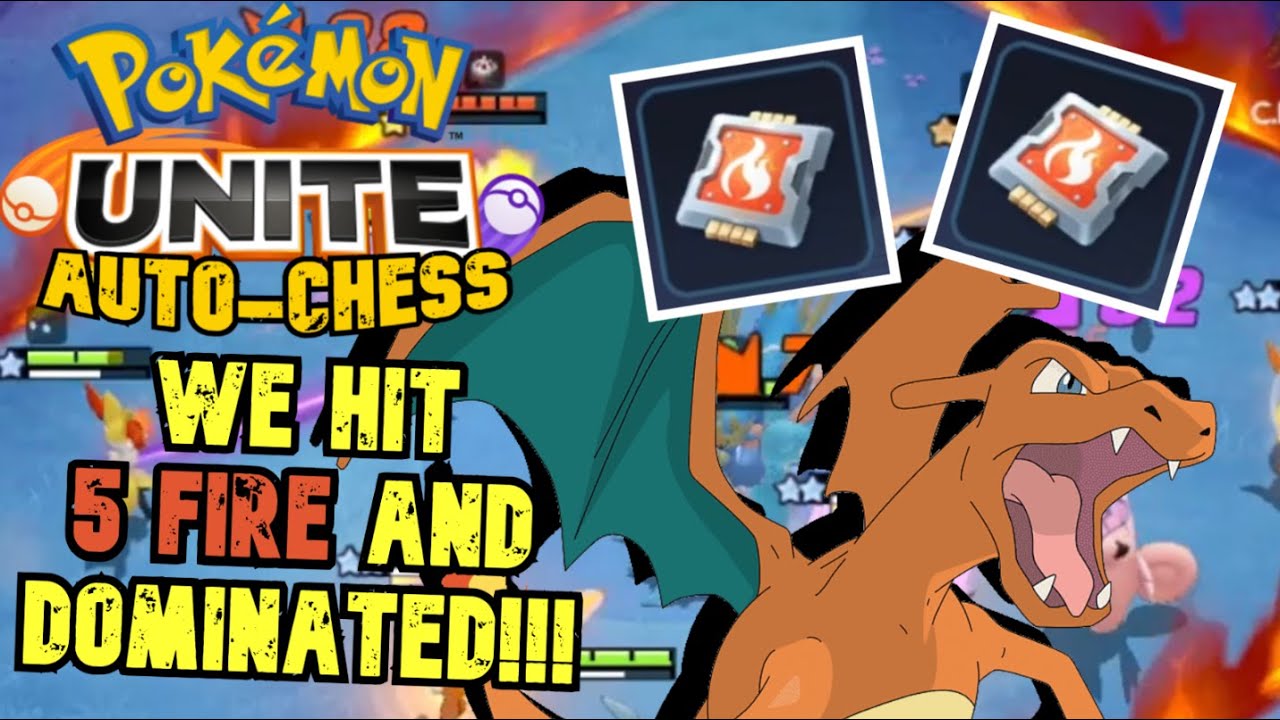 WE GOT 5 FIRE AND BURNED THE WHOLE FIELD!!! | Pokemon Unite TFT Auto ...