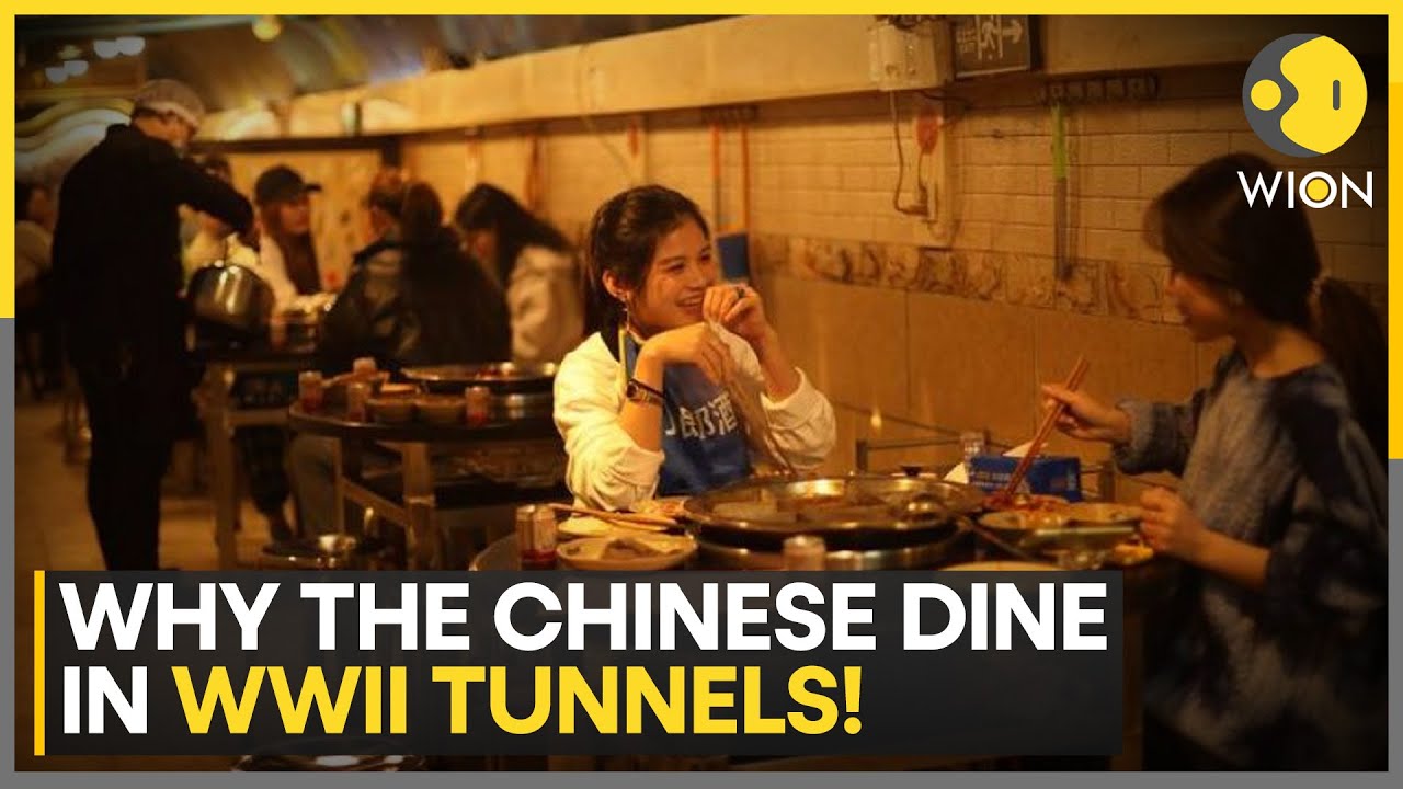 Chinese Residents Beat The Heat in BOMB Shelters! | WWII Tunnels Become ...