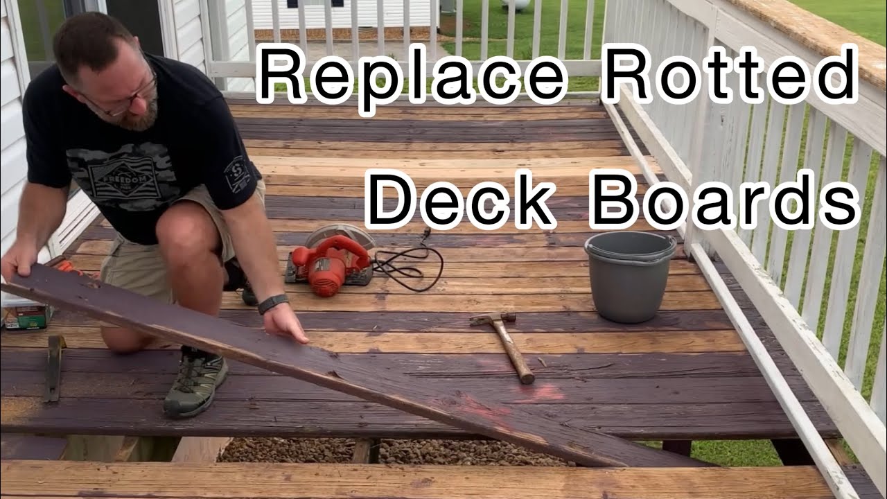 How To Replace Deck Boards #WhoJoeDaddy - YouTube
