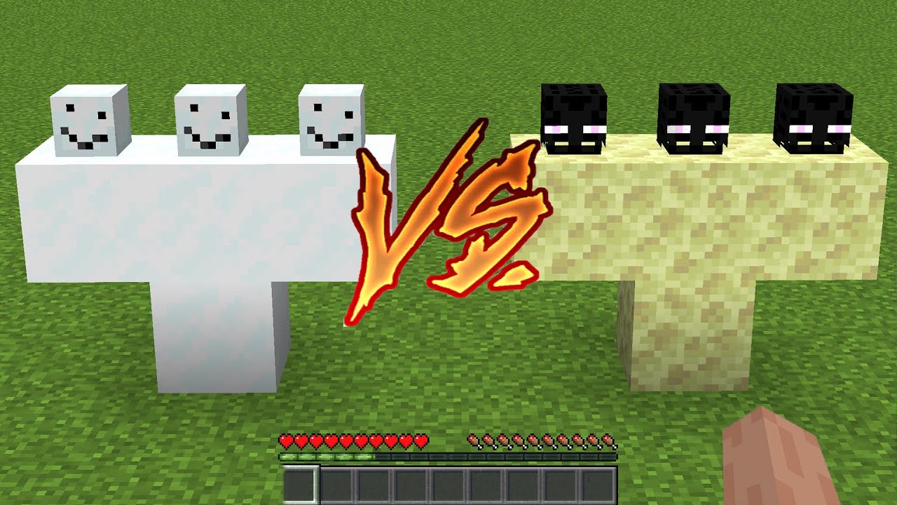 snow vs enderman Golem in Minecraft experiment - YouTube