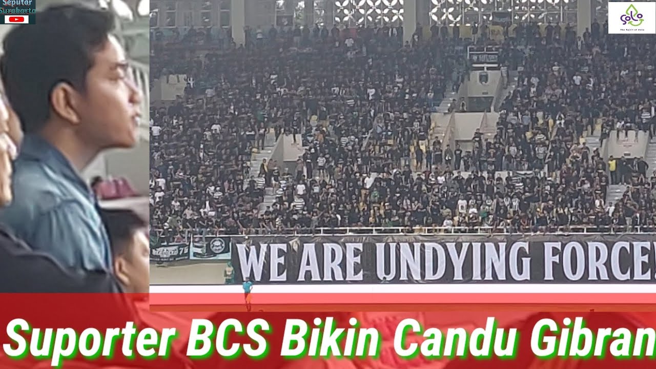 Aksi Suporter BCS Sleman Bikin Gibran Terpukau, Rela Datang Stadion ...