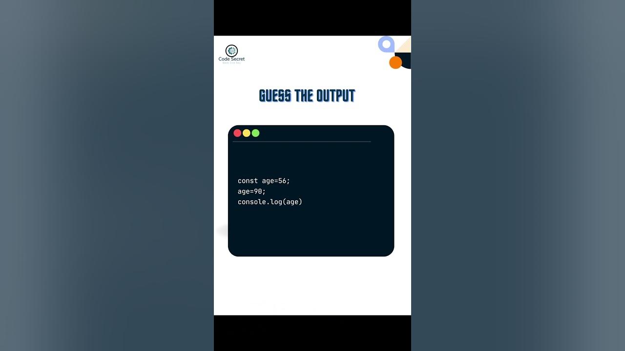 Guess the output#3 CodeSecret| JavaScript| Coding - YouTube