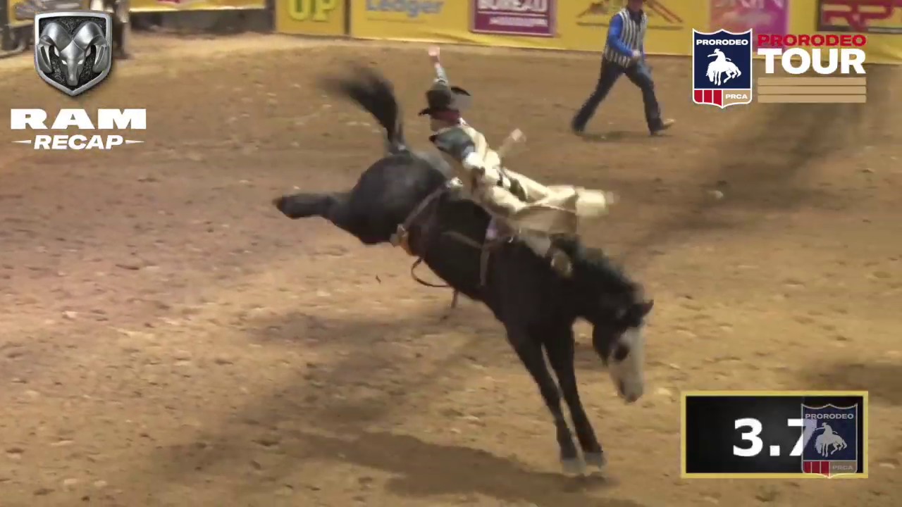 Cole Franks | 85 Pts | Dixie National Rodeo | RAM Recap - YouTube
