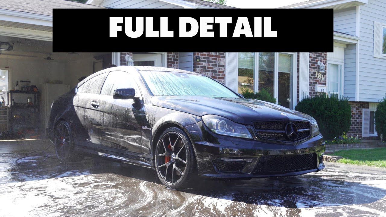 Mercedes C63 AMG Deep Clean | Decon Wash & Polish | ASMR - YouTube