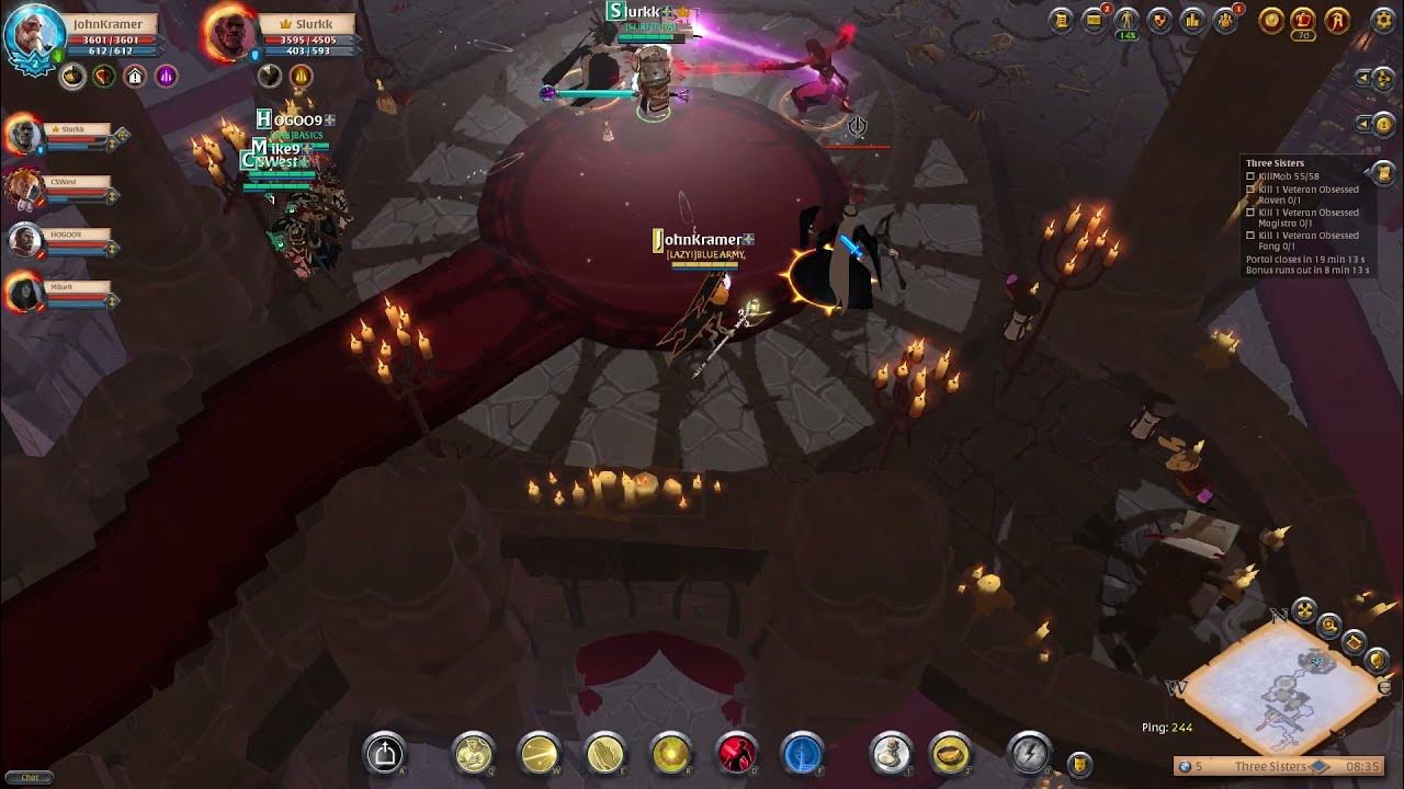 Albion Online - Map (Lvl. 18) - Three Sisters(Healer POV) | Hardcore Expedition - YouTube