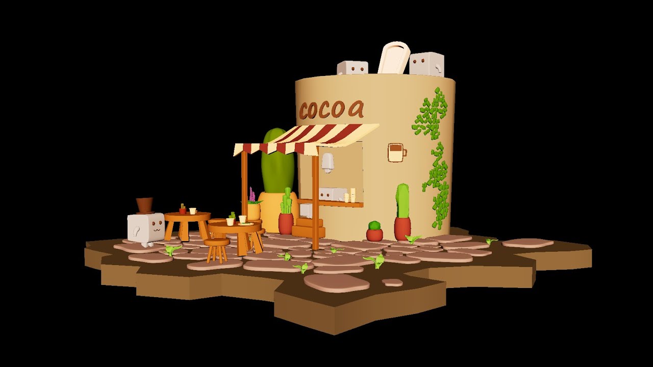 Cute Cocoa Café in 3D | Stylized Environment Modeling in Maya | 3DBaaz ...