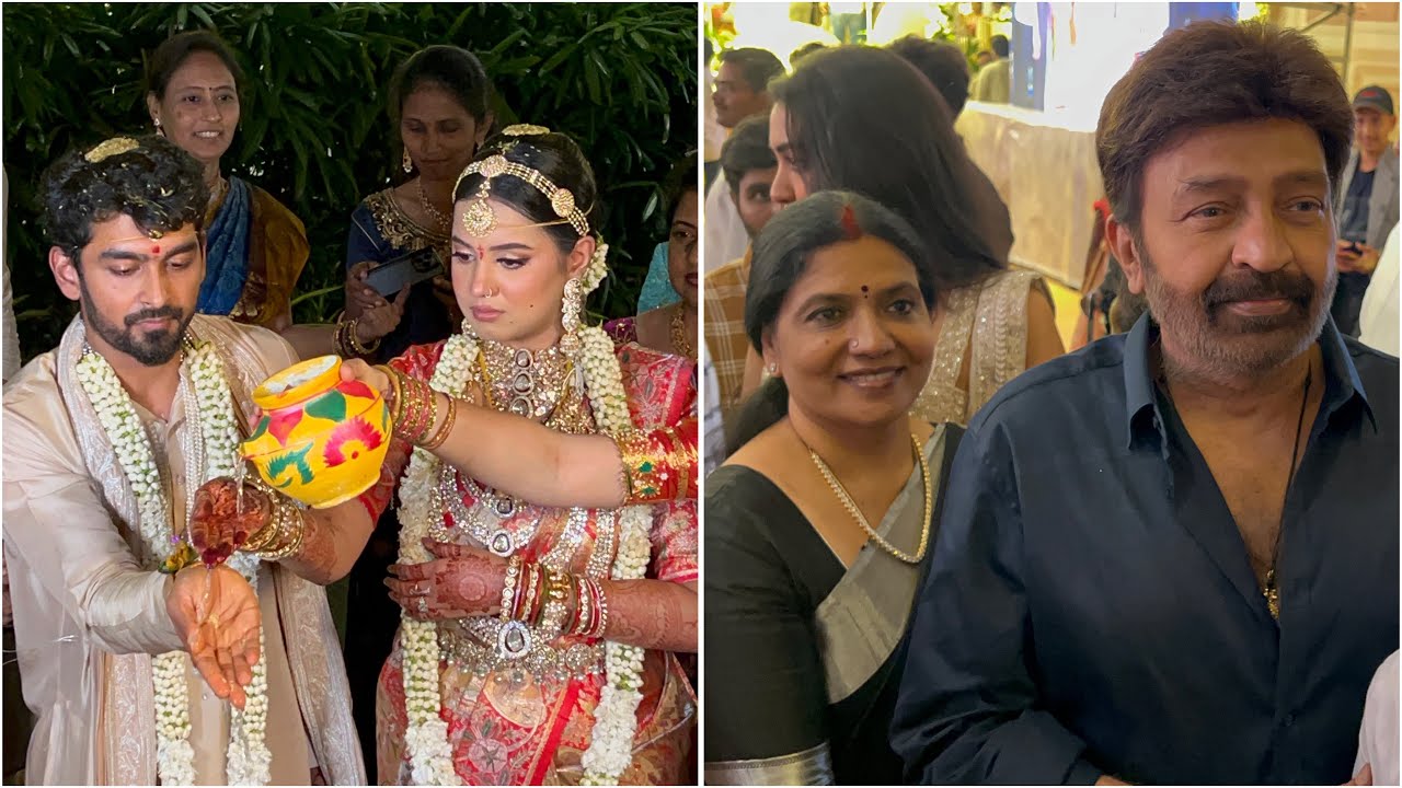 Brahmanandam Son Marriage | Rajasekhar family at brahmanandam son ...