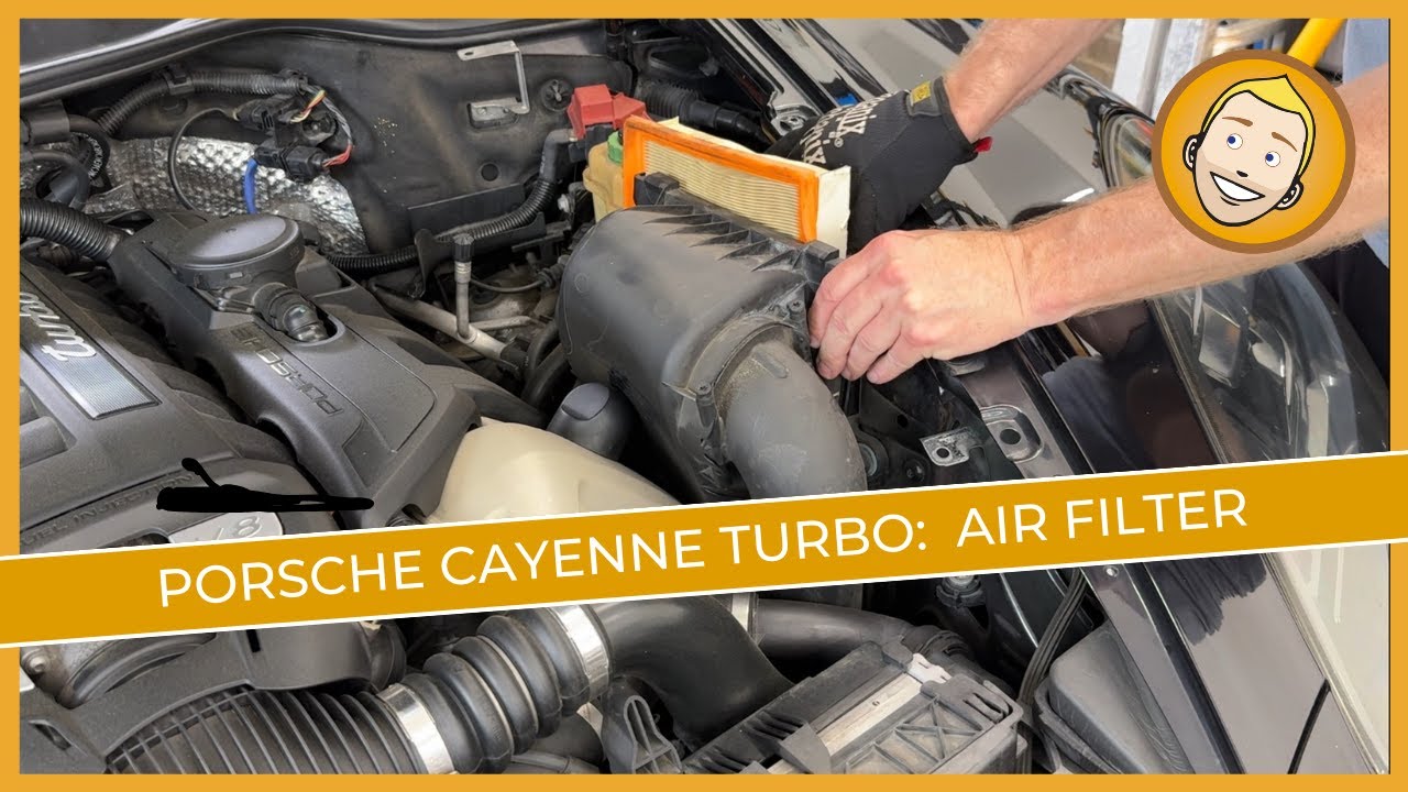 Porsche Cayenne Turbo 958 Air Filter Replacement - YouTube