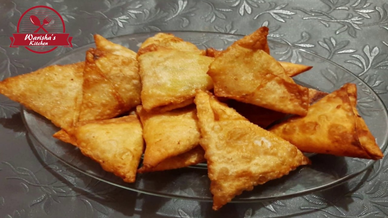 EASY SAMOSA FILLING AND SAMOSA MAKING AT HOME BY WARISHA KHAN - YouTube