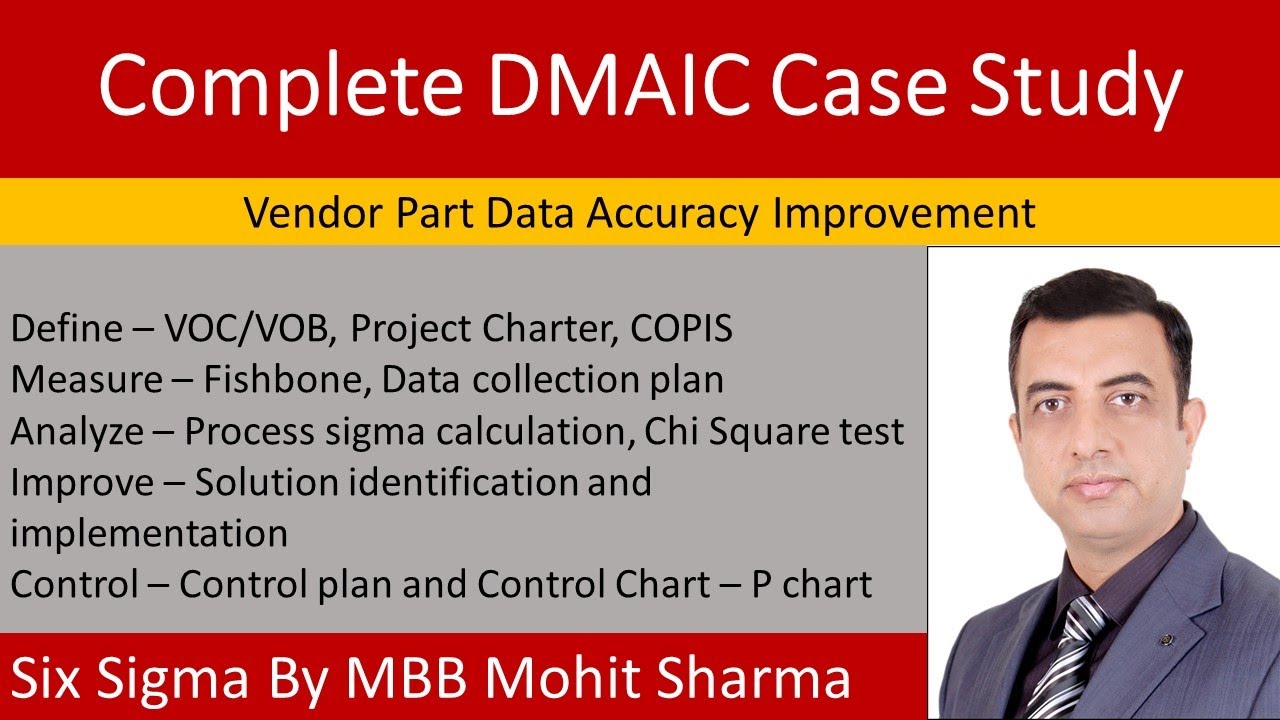 Complete DMAIC Case Study - Part data accuracy improvement - YouTube