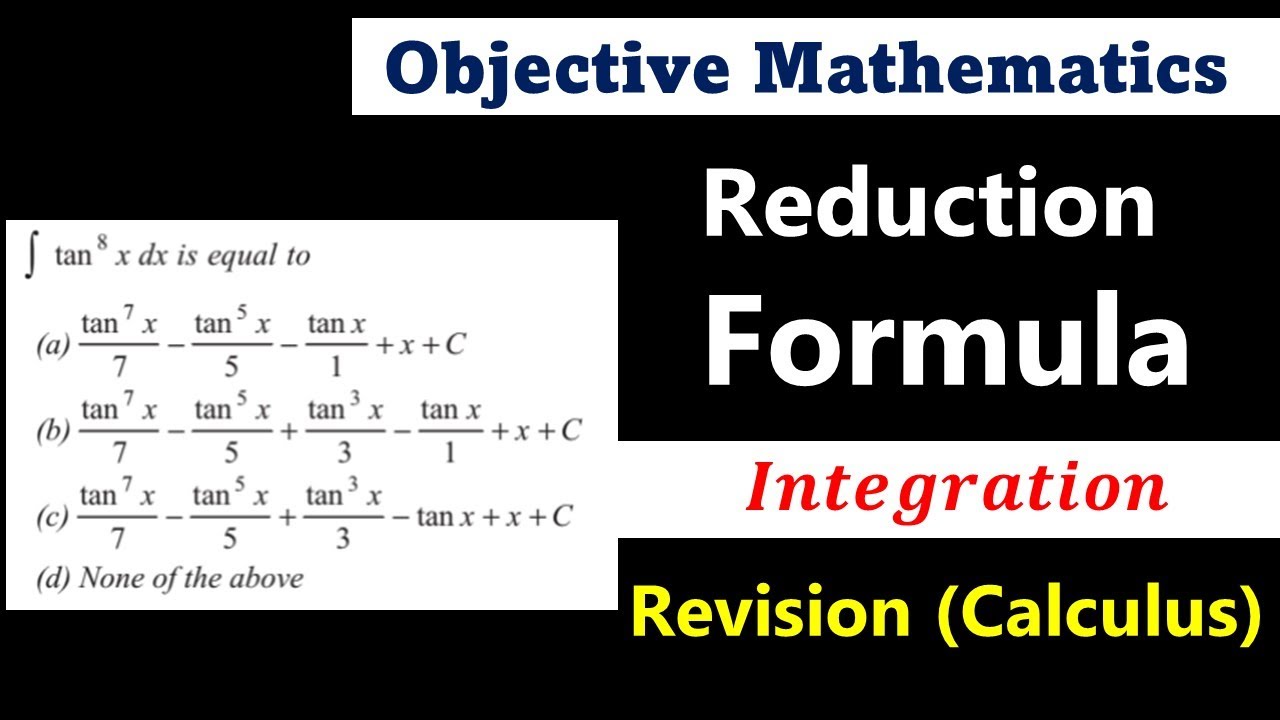 Lec 12 reduction formula for indefinite and definite integration, short ...