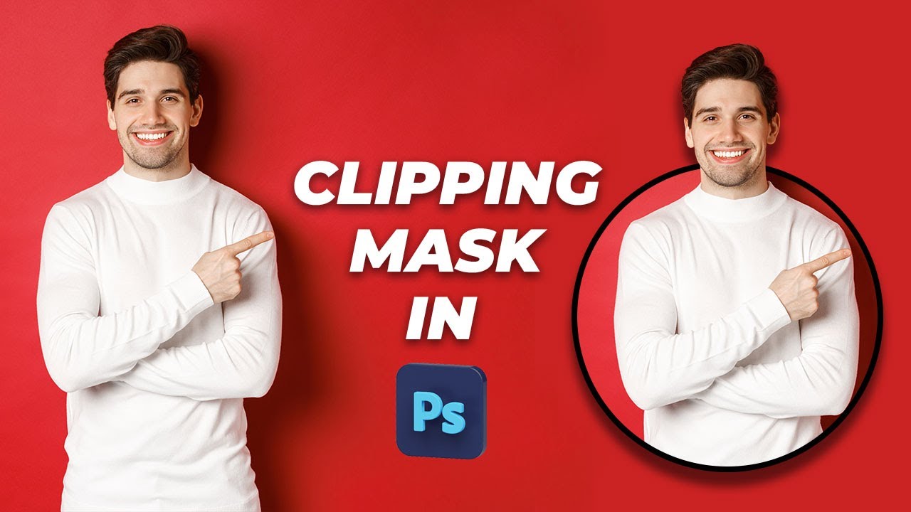 Masking Effect in Photoshop | Clipping mask in Photoshop - YouTube