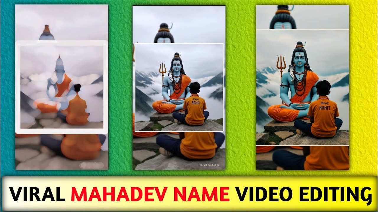 Trending Mahadev Name Video Editing || Instagram Viral Mahadev Name ...