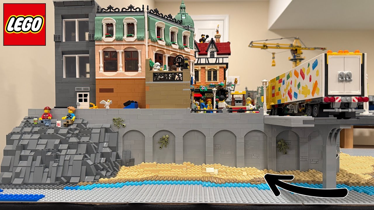 MORE Platform Coverings + Rock Edges For The LEGO Ocean! - YouTube