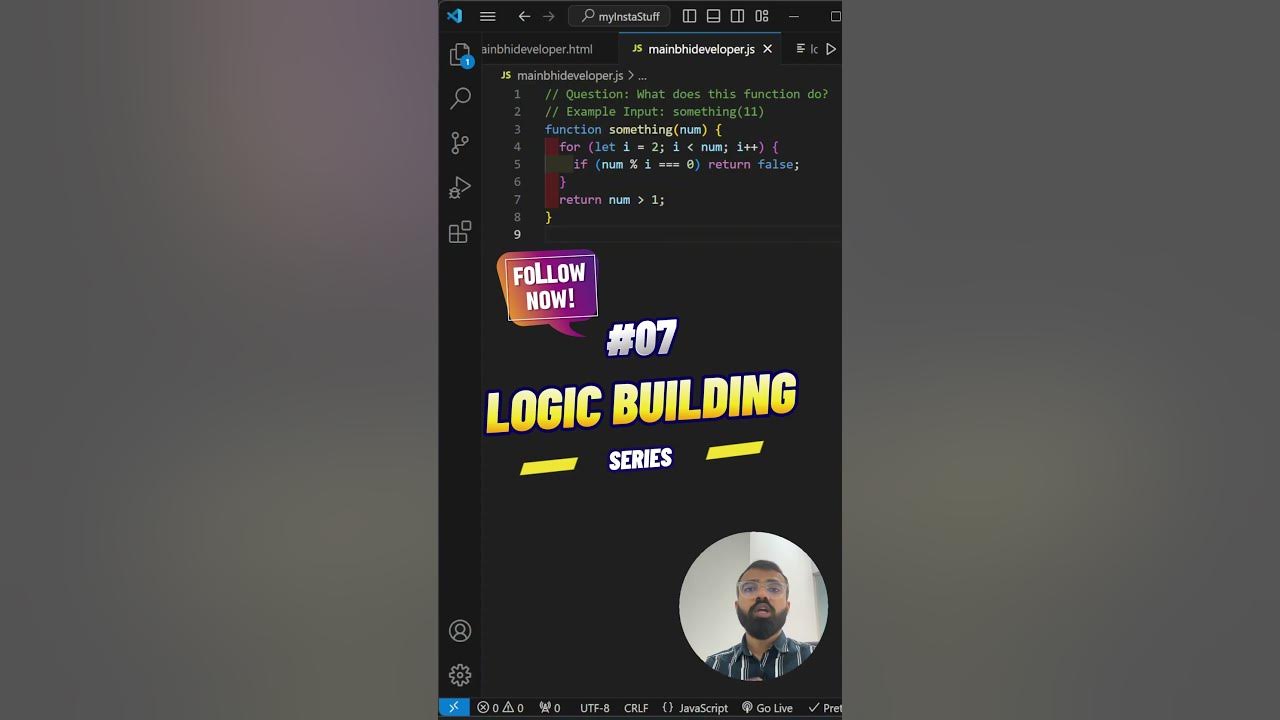 Logic Building Series #07 with detailed answer #codinginterview #coding #fresher - YouTube