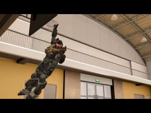 master chief gets dunked ( credit @TheRussianBadger )