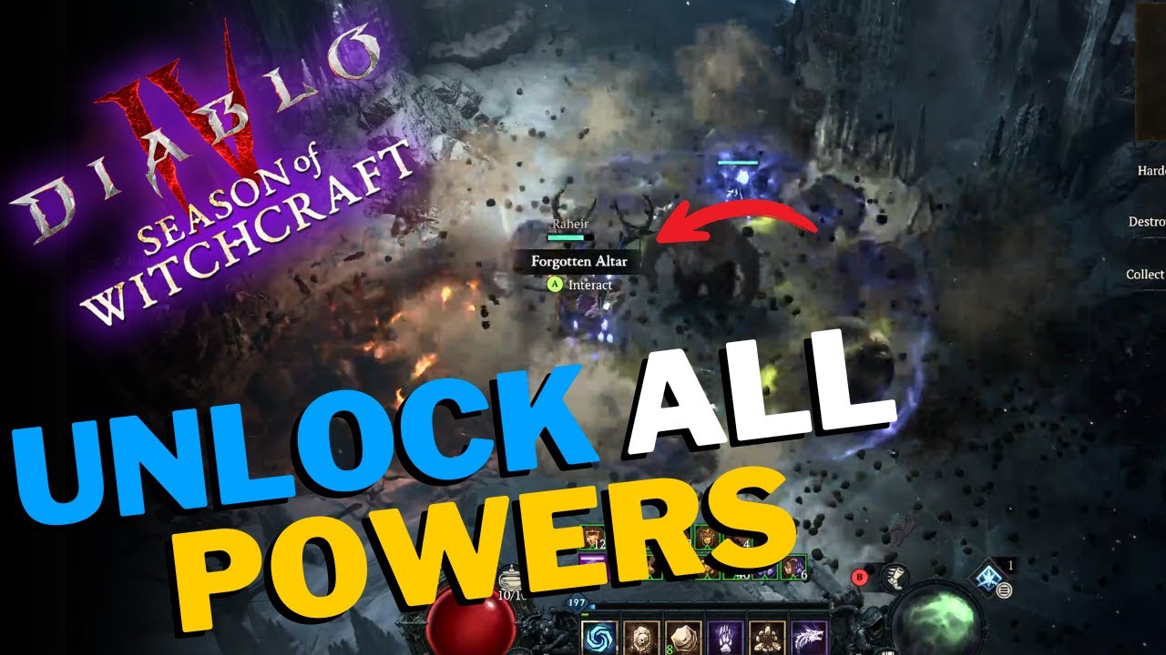 Diablo 4 - Quick Guide to FORGOTTEN ALTARS! // Season 7 - YouTube