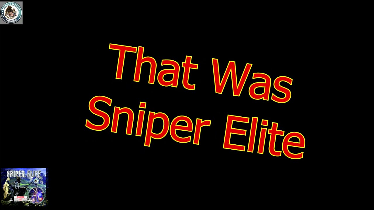 Sniper Elite | 500 Gram 24 Shot Firework | America's Greatest Fireworks ...