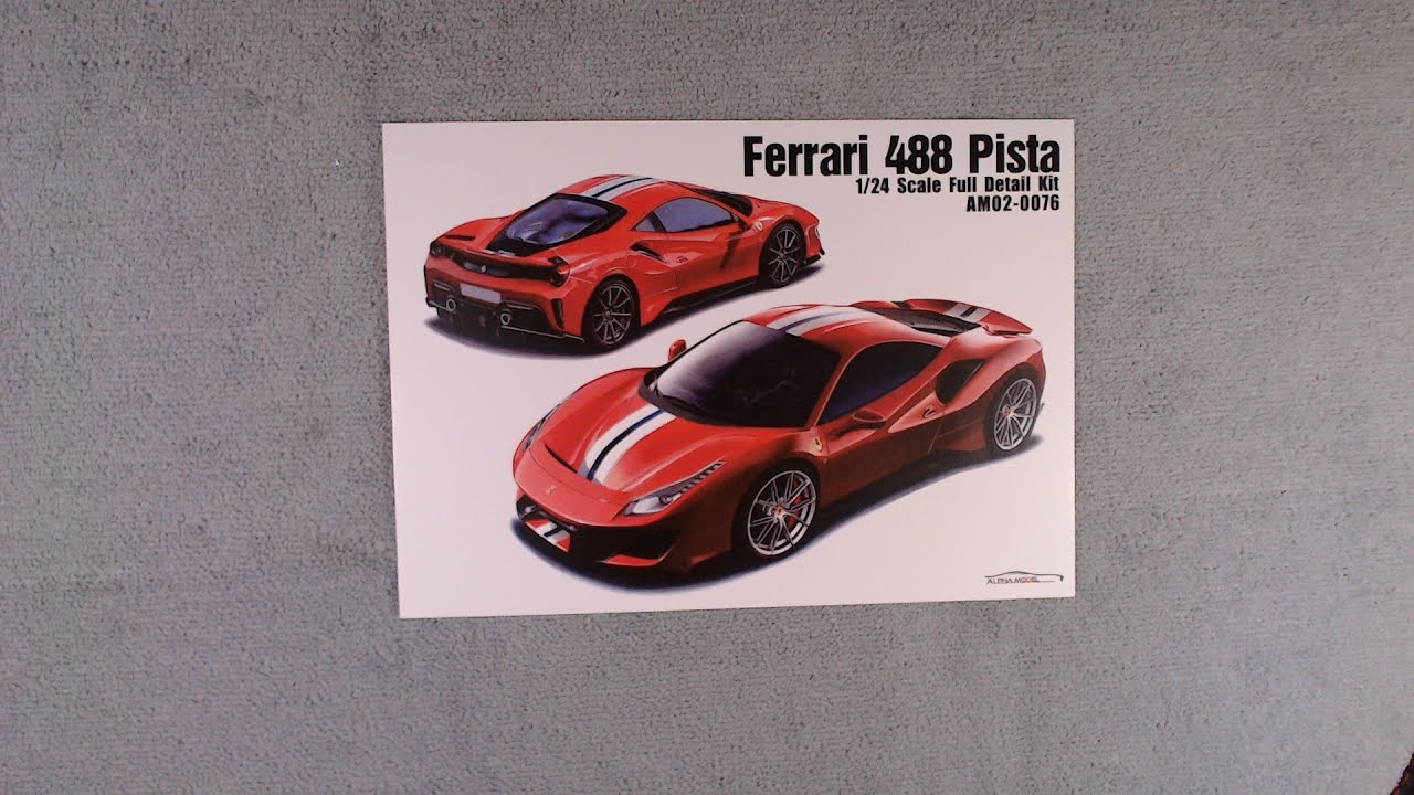 Open Box Review - Alpha Model/Ferrari 488 Pista 1/24th scale Kit AM02 ...