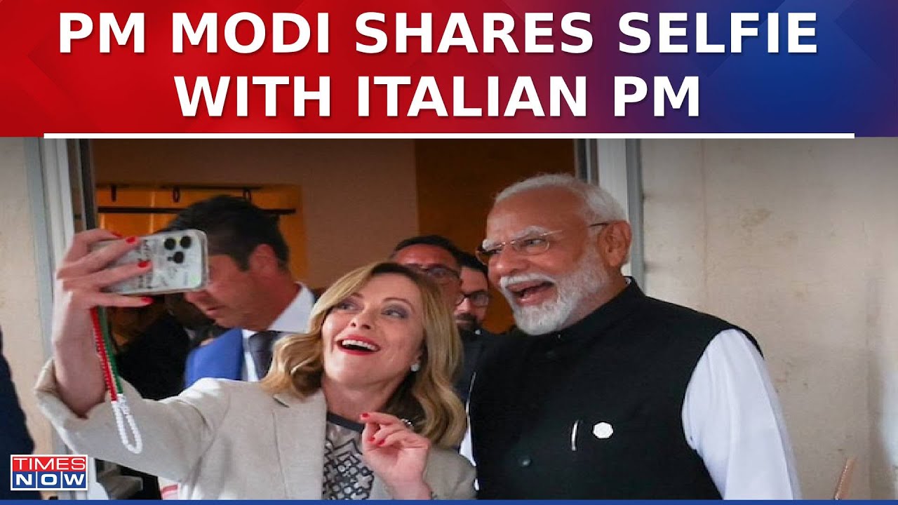 PM Modi Shares Selfie With Italian Pm Georgia Meloni After Concluding ...