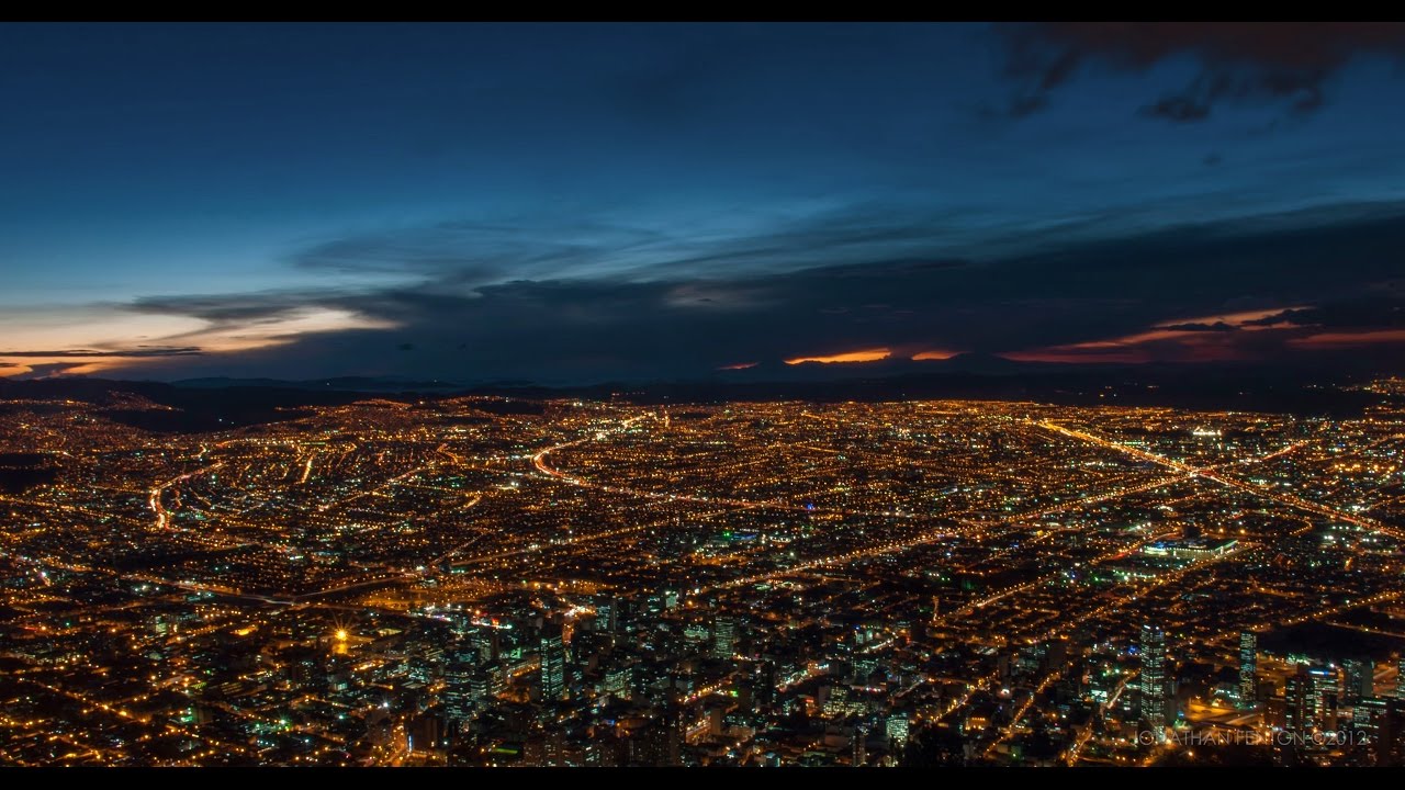 4K Time lapse of sunset over Bogota, Colombia - YouTube