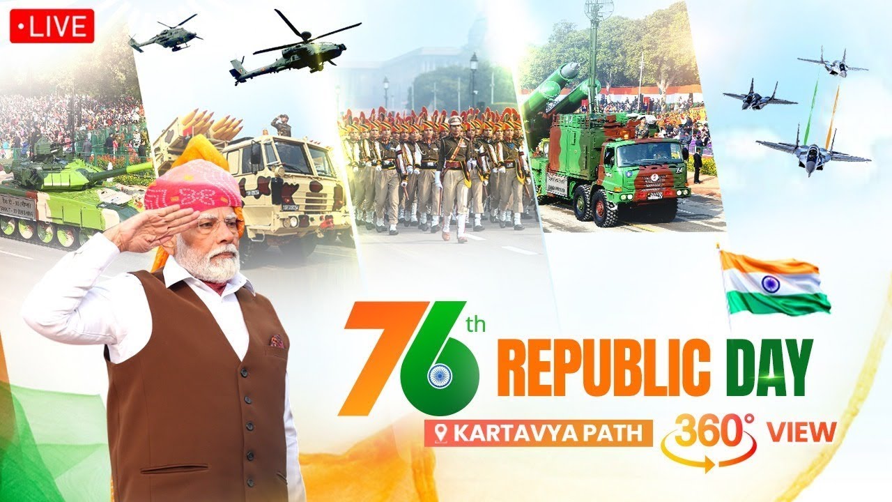 76th Republic Day Parade LIVE from Kartavya Path | 26 January 2025 ...