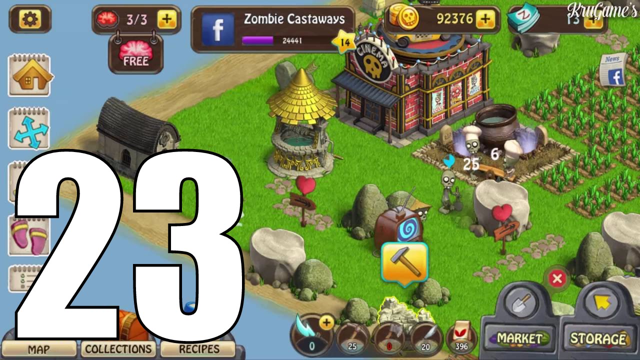 Zombie Castaways Android Gameplay #23 - Level 14 - YouTube