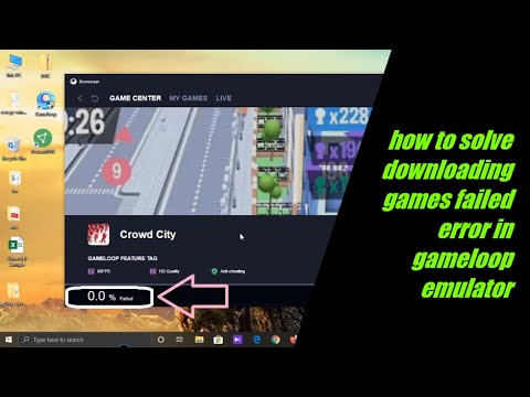 how to solve downloading games error gameloop emulator - YouTube