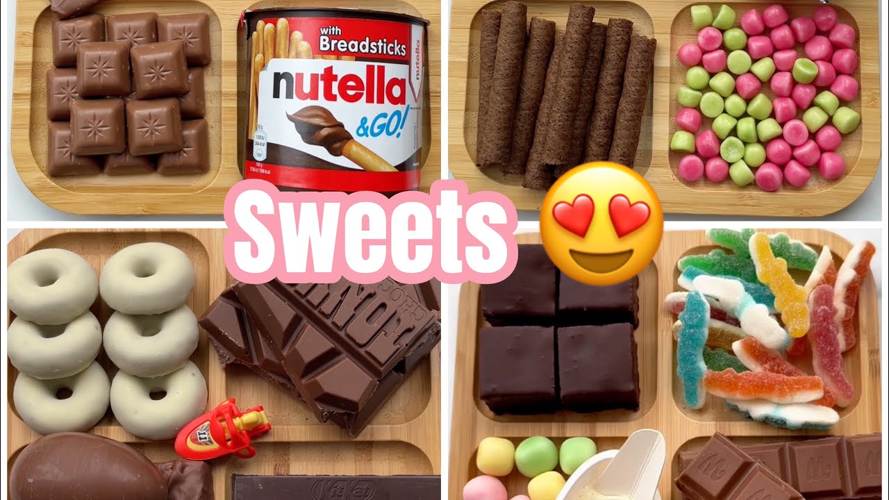 ASMR 🥳Filling Platters With Sweets || Compilation 🍭🍬 - YouTube