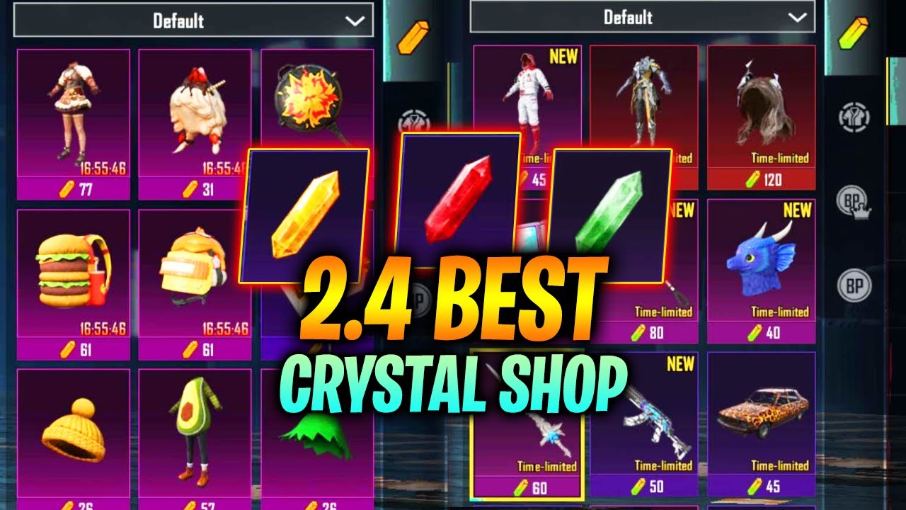 Pubg Mobile 2.4 All Crystal Shop Review || Which Crystal Shop Is Best ...