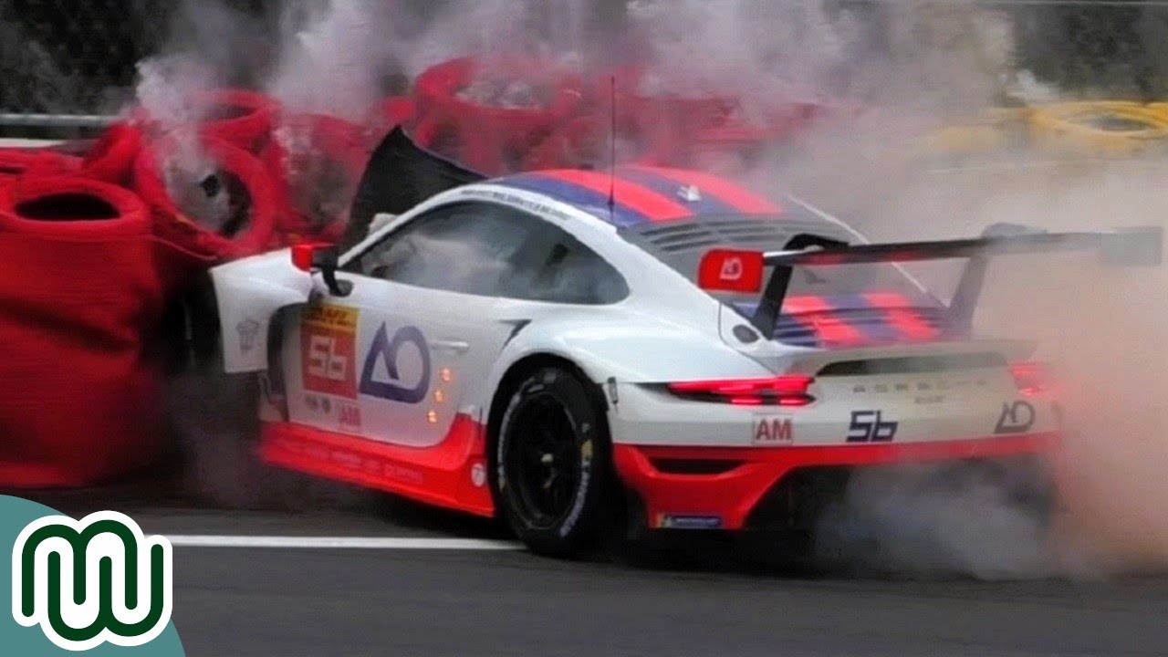 WEC Quali 2023: Big Crash of PJ Hyett Porsche GTE at Raidillon at Spa ...