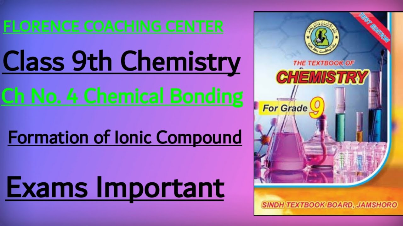 Class 9th,Chemistry,Ch No. 4,Chemical Bonding, Formation of Ionic ...