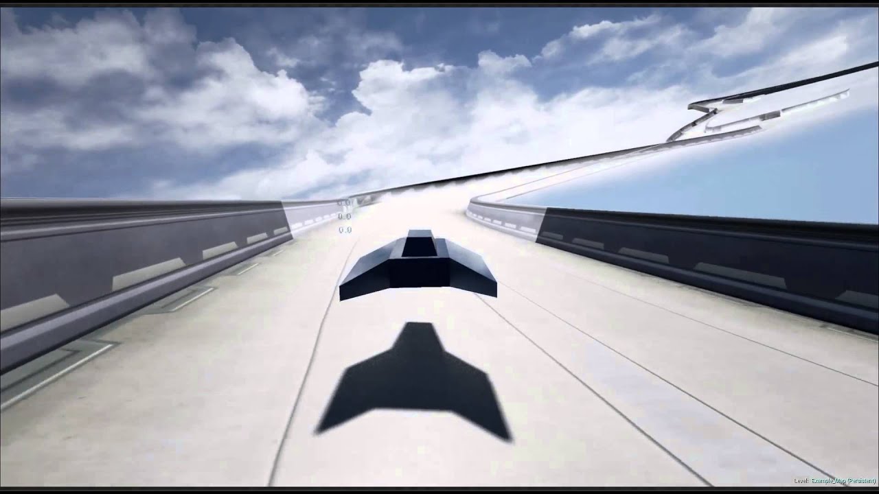 UE4 Hovering Vehicle Test 2 - YouTube