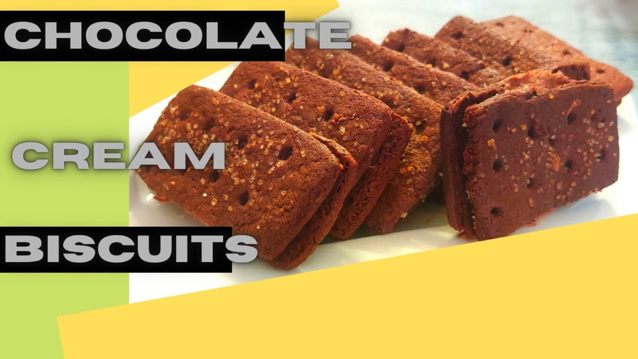chocolate cream biscuit recipe |cream biscuit|homemade chocolate ...