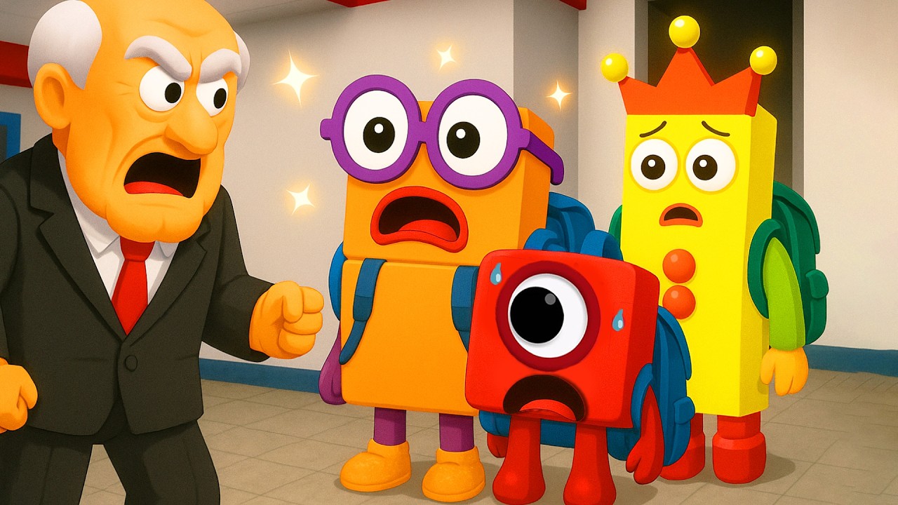 Numberblocks SCARED OF ANGRY TEACHER in Roblox Robloxian High School RP ...