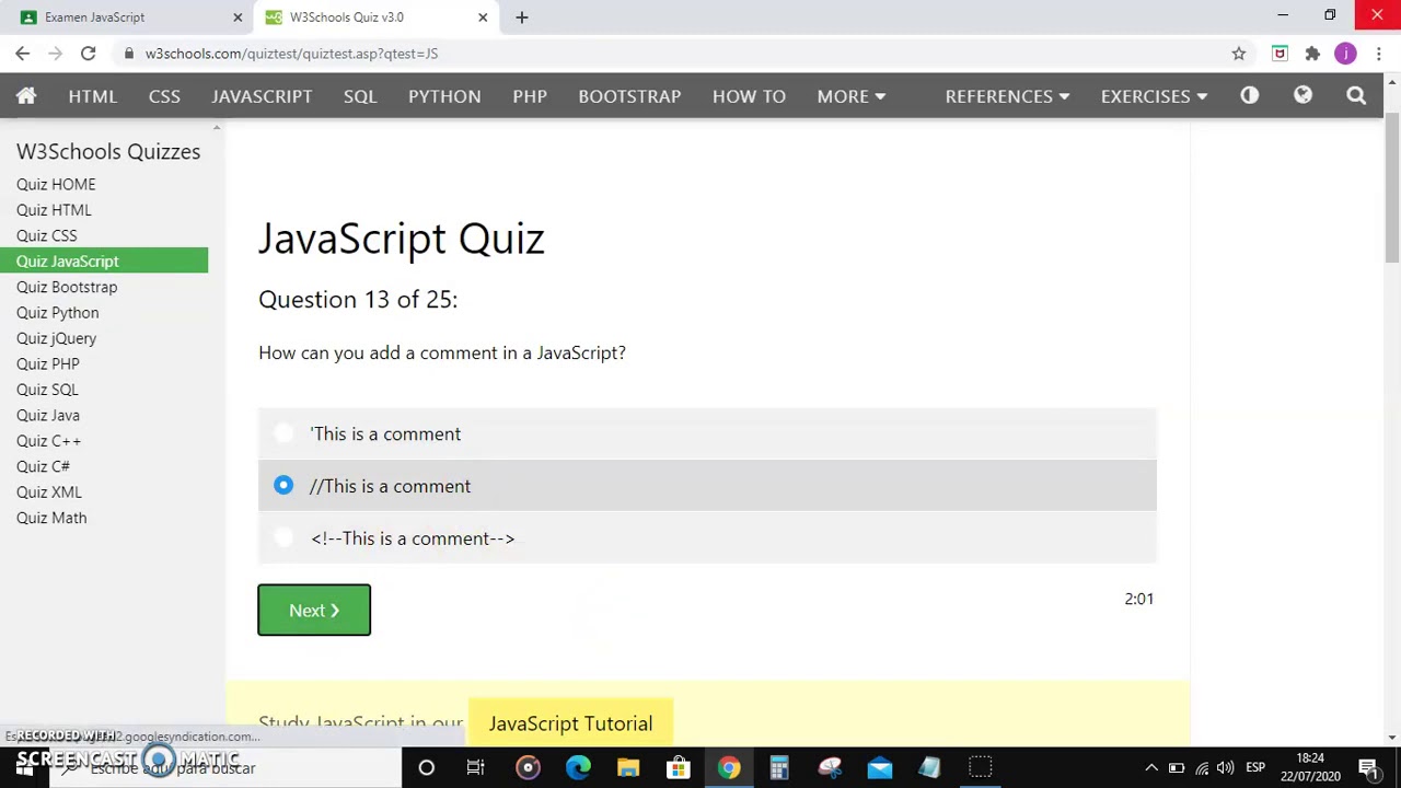 Examen JavaScript - YouTube
