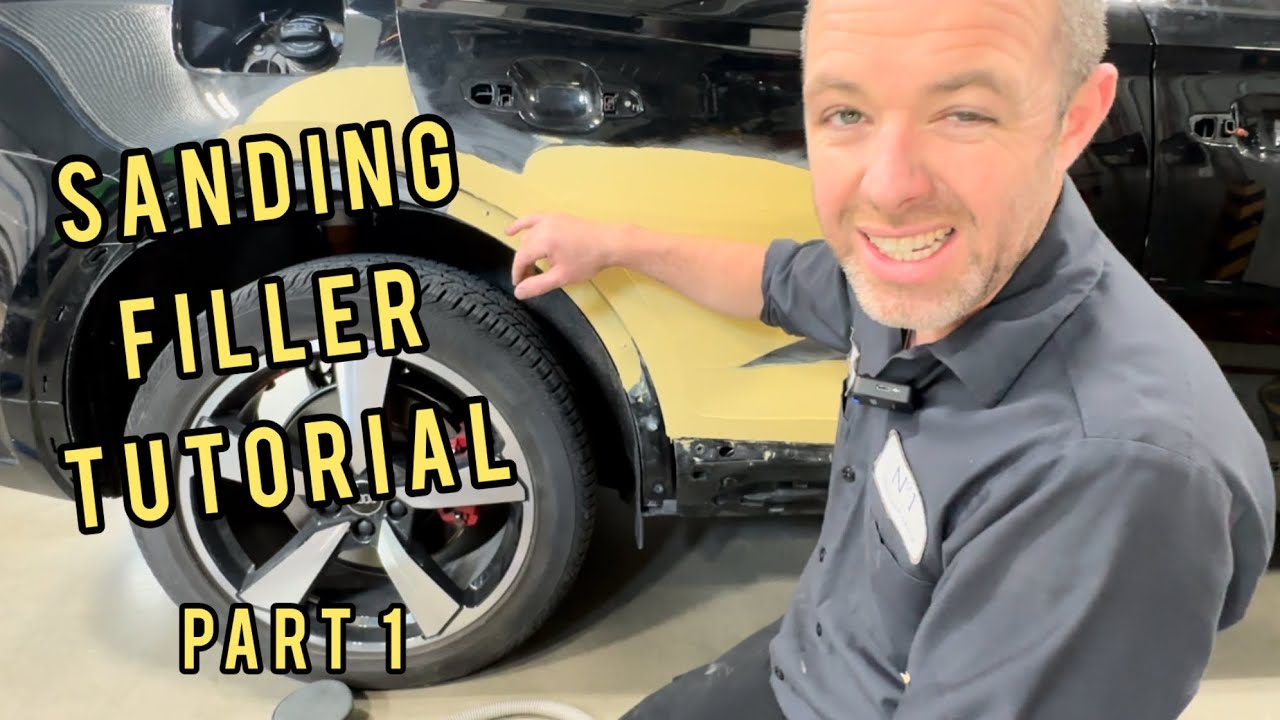 FILLER AND YOUR CAR - sanding down filler on your car tutorial- Audi ...