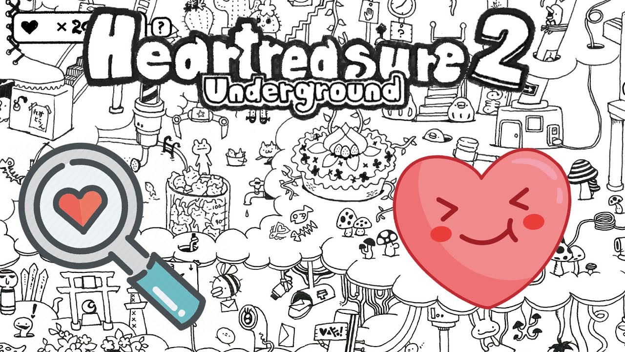 Heartreasure 2: Underground - Lovely Puzzle Game Finding Hidden Hearts ...
