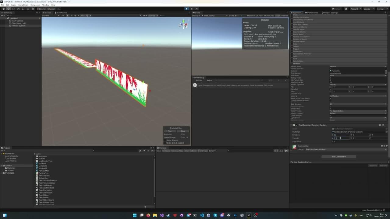 Diagnosing particle system inconsistencies - Unity Why?! - YouTube