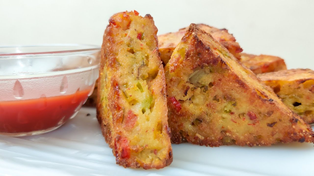 Fried Potato Cake | Evening Tea-Time Snacks | Easy Potato Semolina ...