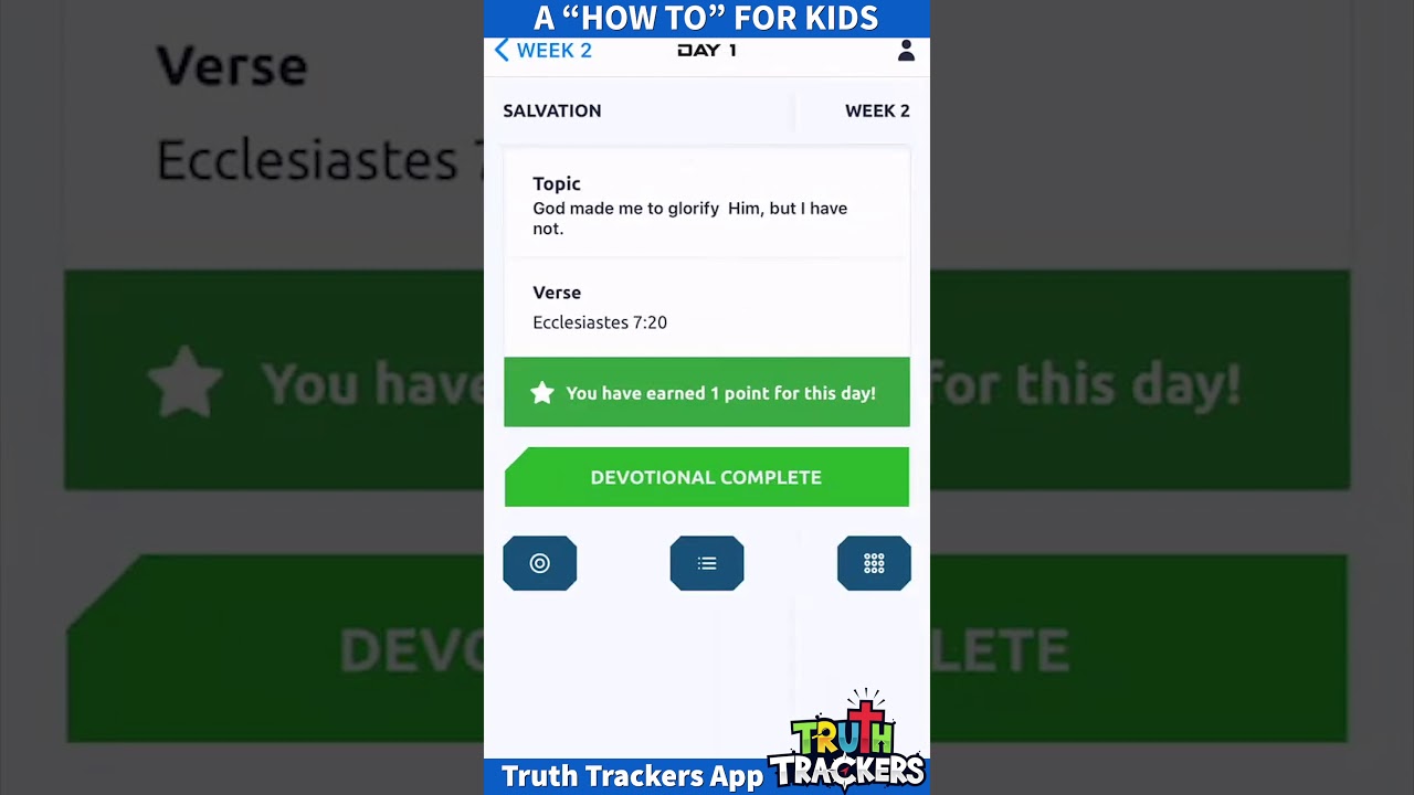 "HOW TO" use the Truth Trackers App - for Kids - YouTube