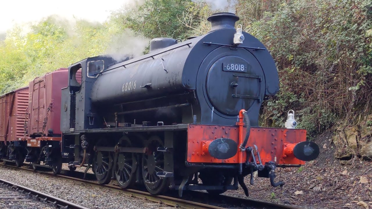 BR j94 no.68018 passes through wansford nene valley railway - YouTube