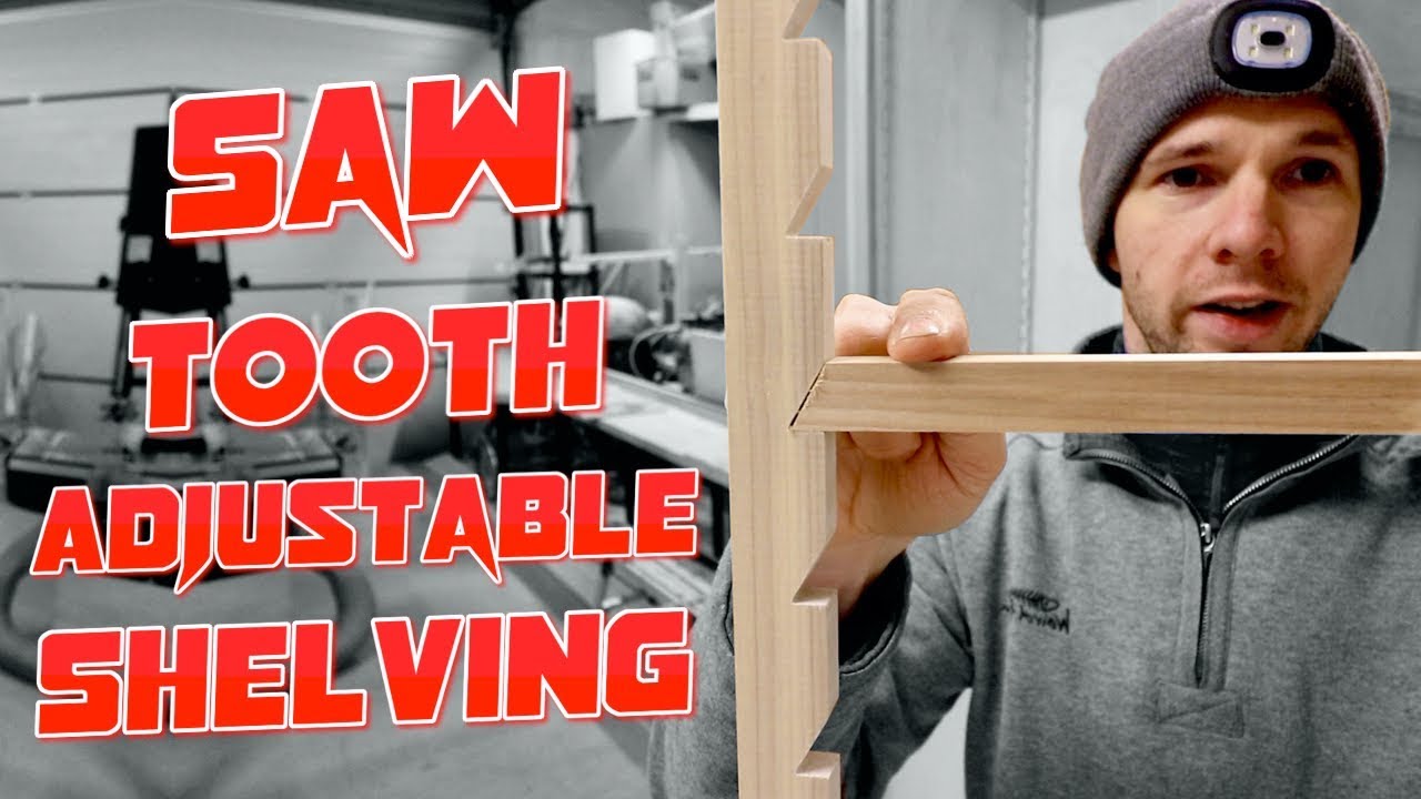 Saw Tooth Adjustable Shelving. How to install in a Cabinet - YouTube