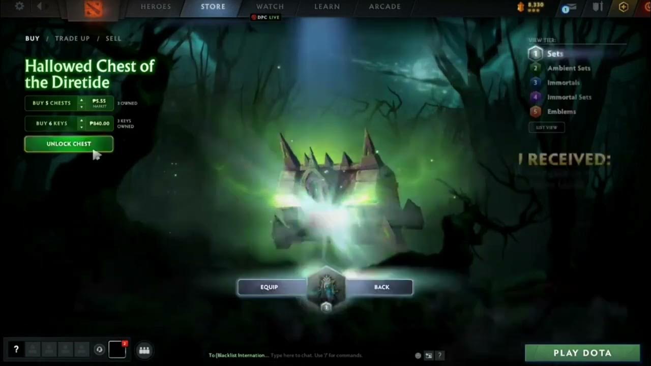 i opened 6 Diretide chest and i get this Dota 2 - YouTube